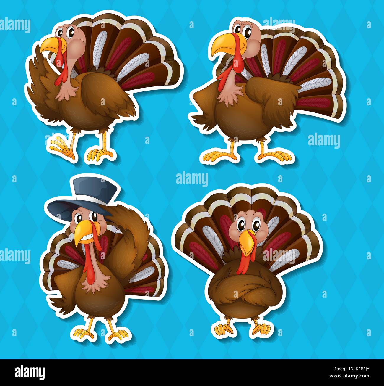 Wildlife in turkey Stock Vector Images - Alamy