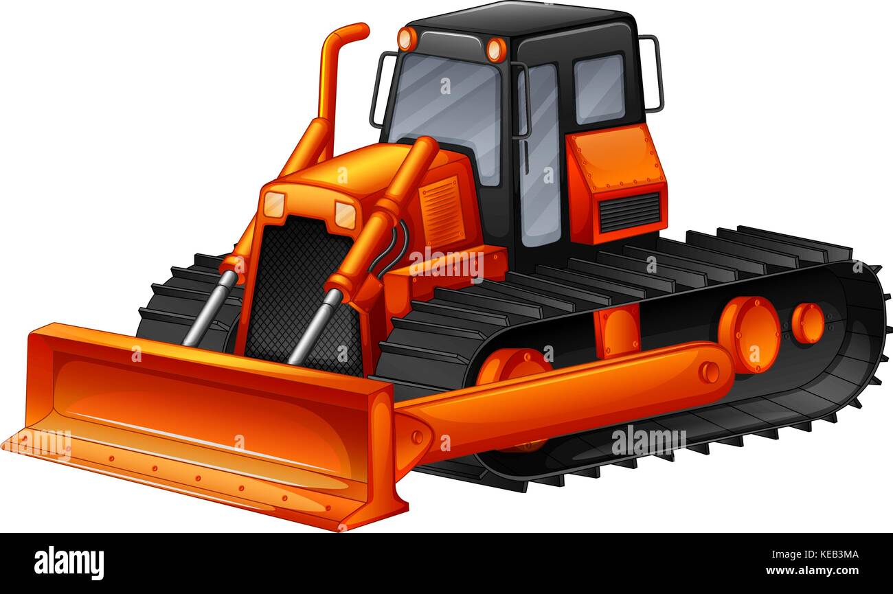 Close up modern design of bulldozer Stock Vector Image & Art - Alamy