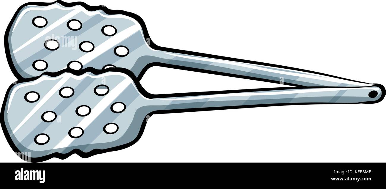 Close up stainless steel tongs Stock Vector Image & Art - Alamy