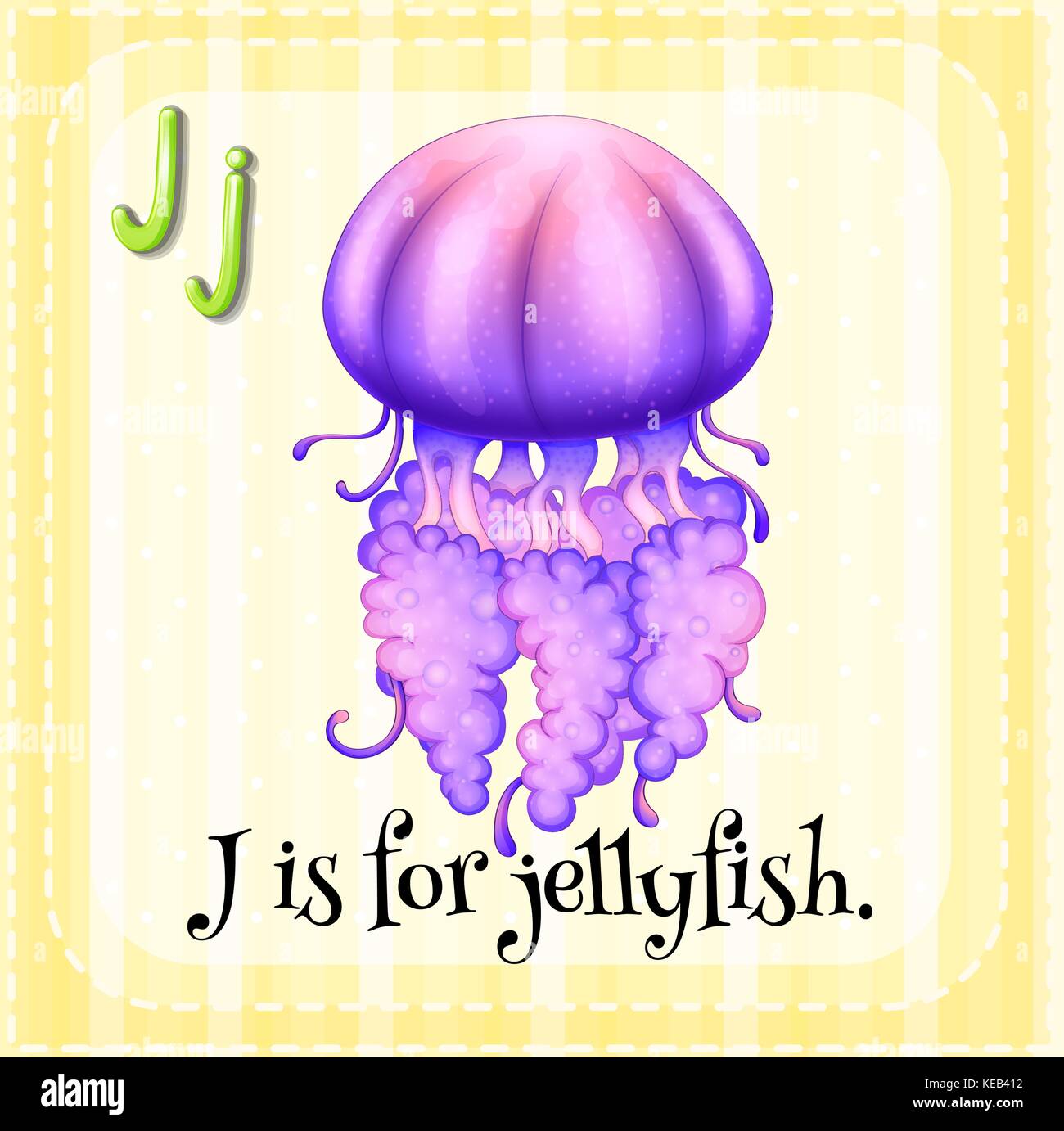 J is for jellyfish Stock Vector Images - Alamy