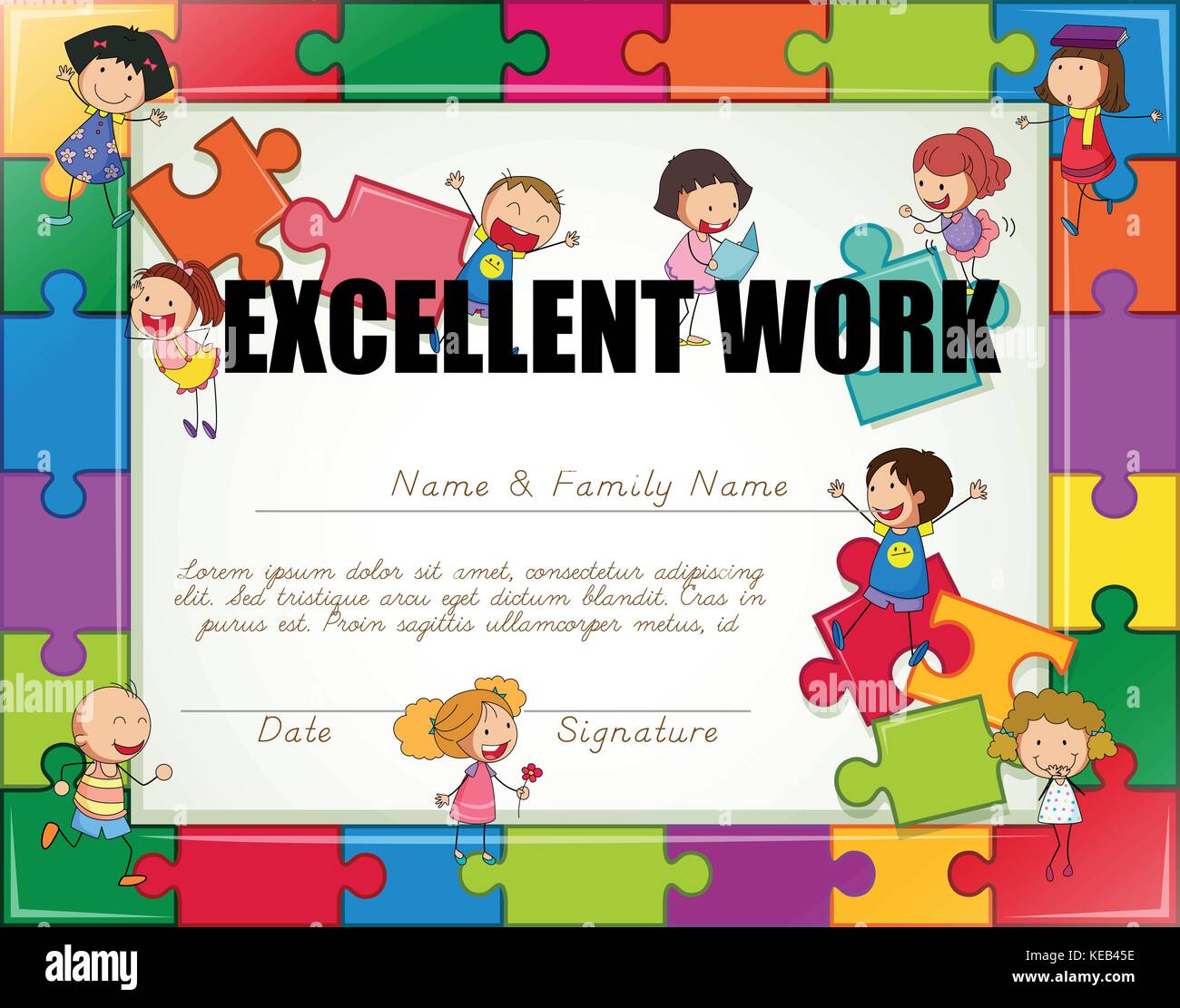 Borders For Kids Certificates