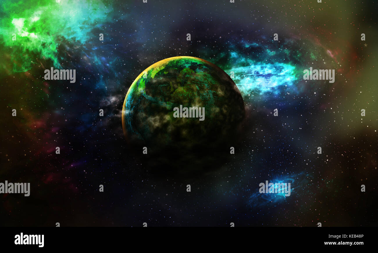 Science background astrological planet Earth is covered by gas by NASA ...