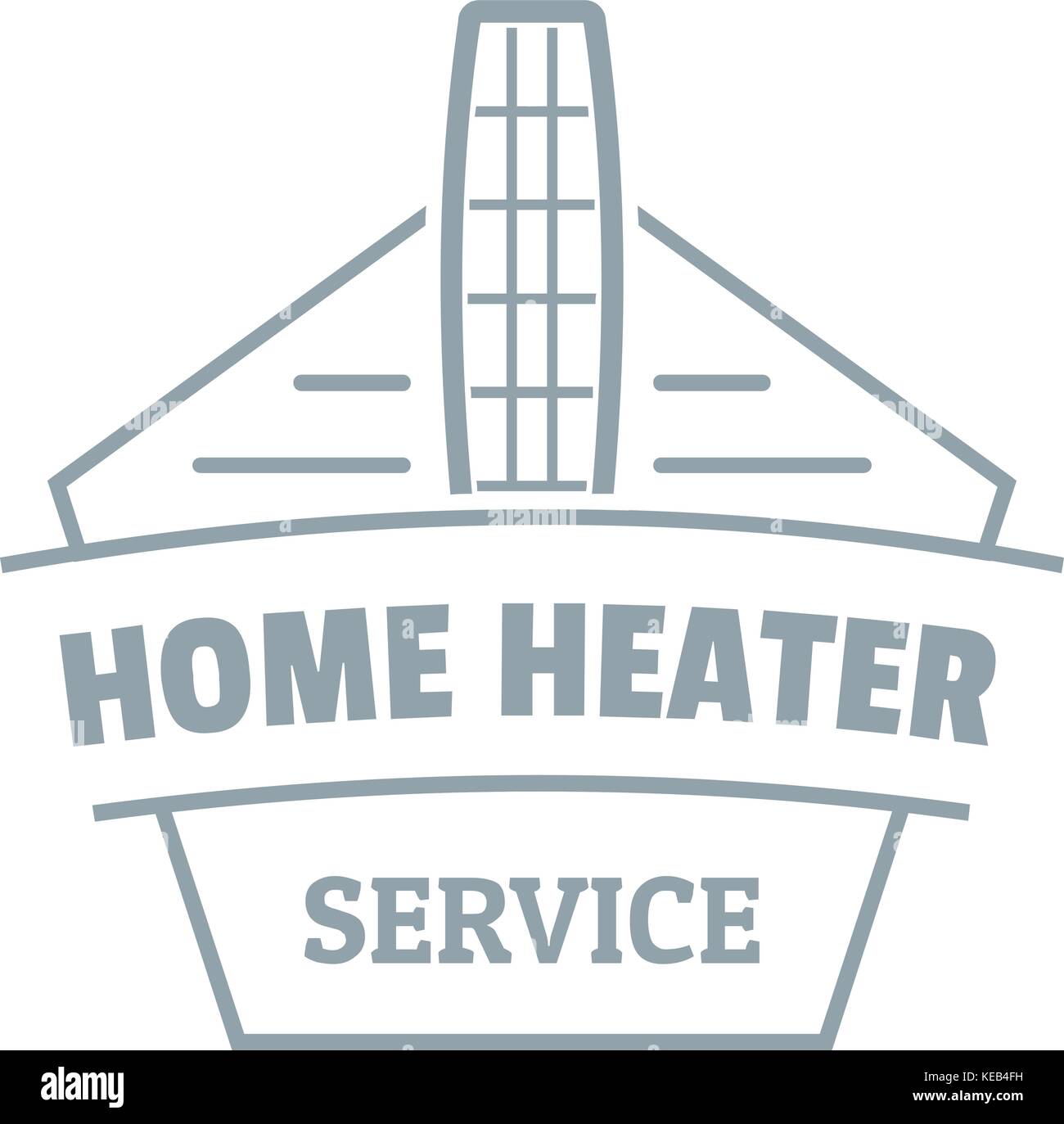 Home heater logo, simple gray style Stock Vector Image & Art - Alamy
