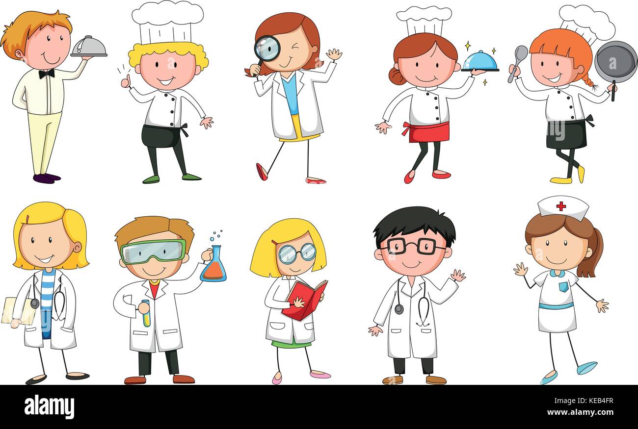 Medical doctor nurse doing Stock Vector Images - Alamy