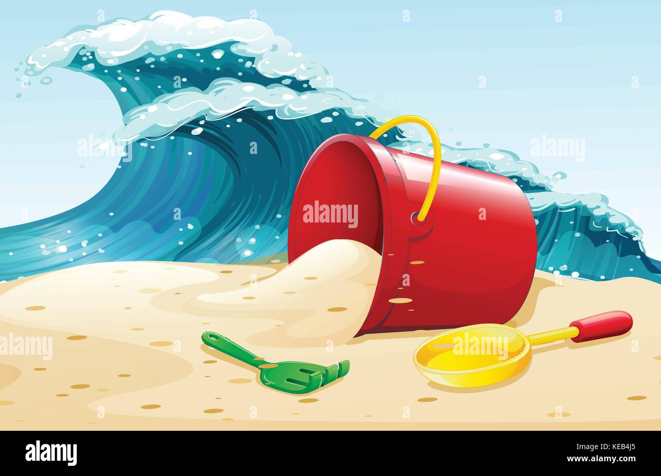 Ocean foam on sand Stock Vector Images - Alamy