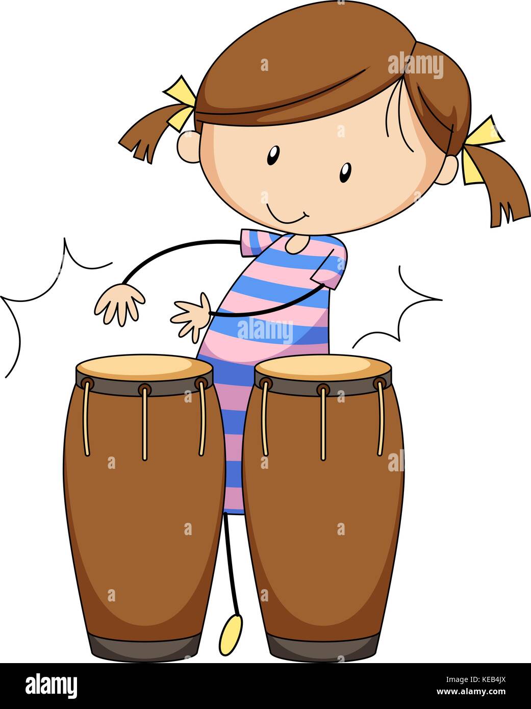 Girl playing on drums hi-res stock photography and images - Alamy