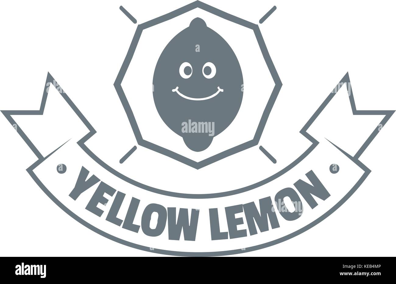 Yellow lemon logo, vintage style Stock Vector Image & Art - Alamy