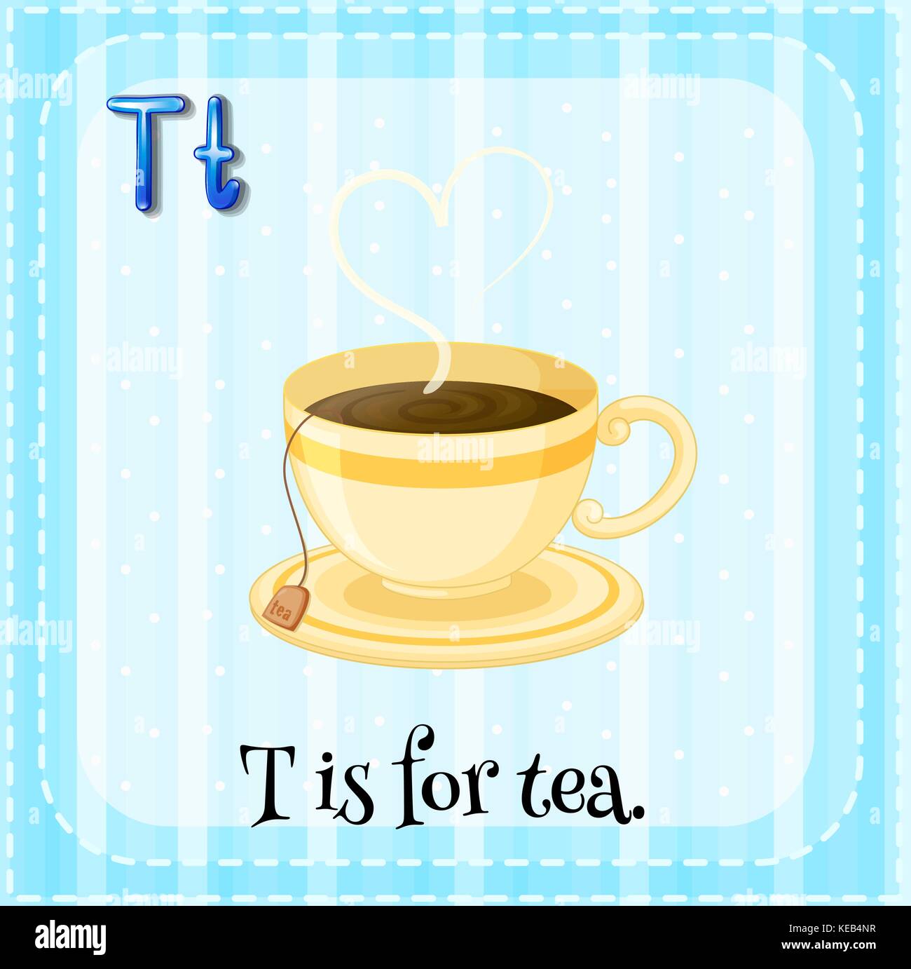 T is for tea Stock Vector Image & Art - Alamy