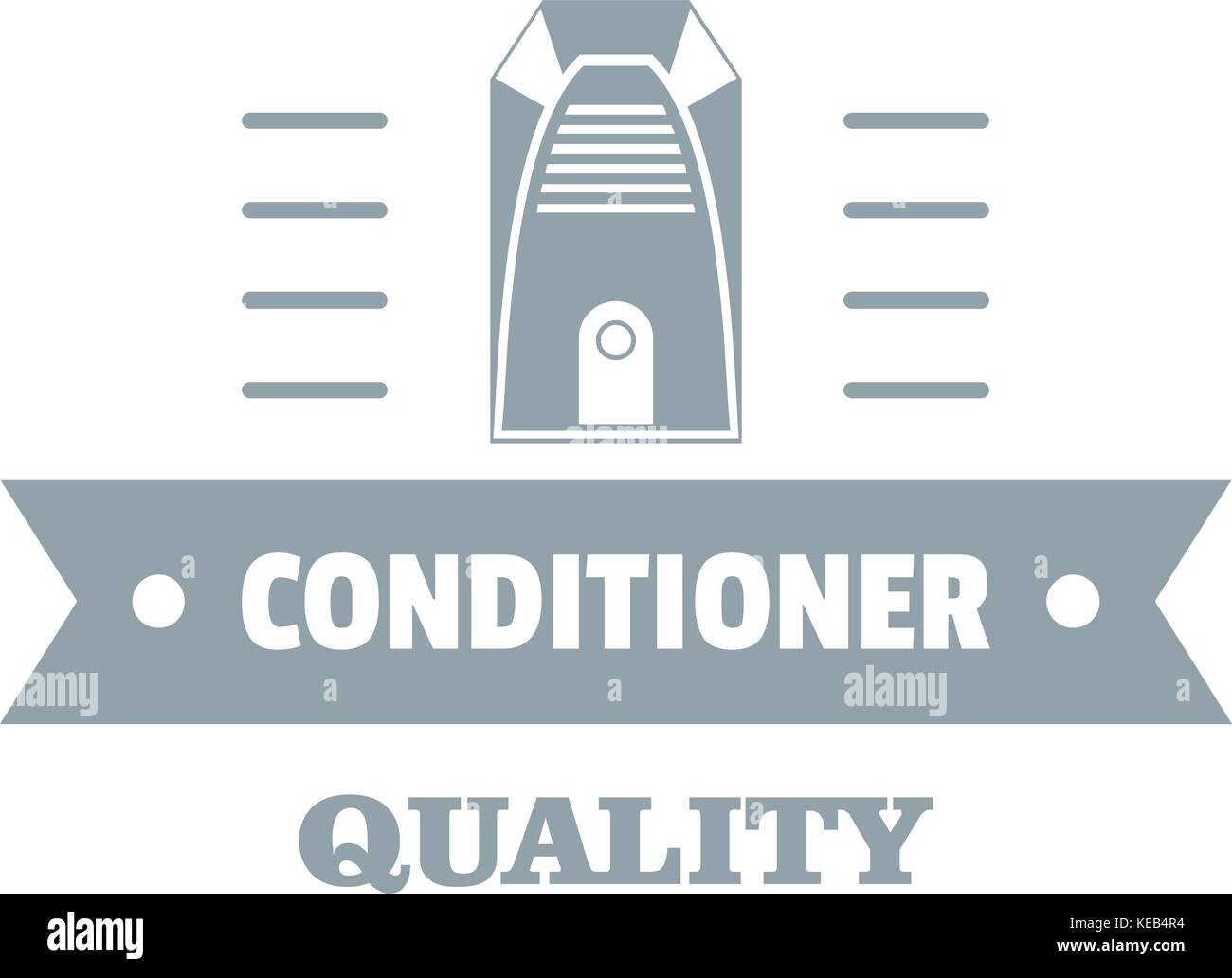 Quality conditioner logo, simple gray style Stock Vector Image & Art ...