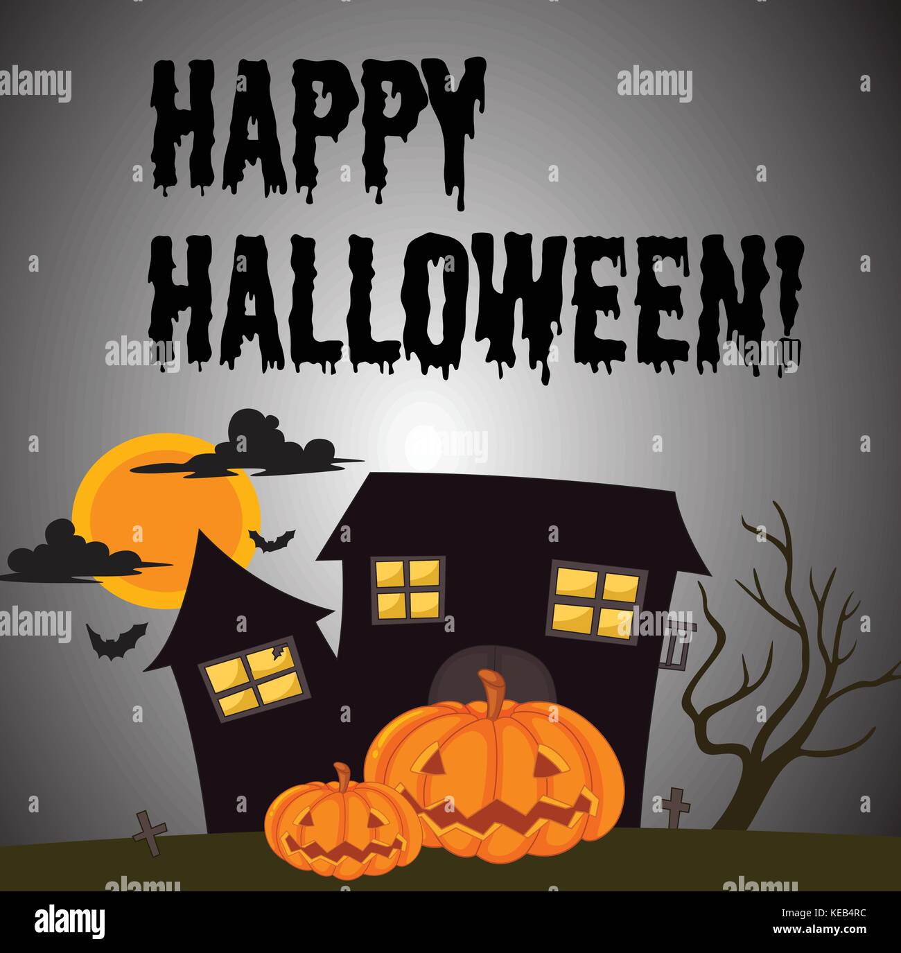 Illustration of a scene from halloween Stock Vector Image & Art - Alamy