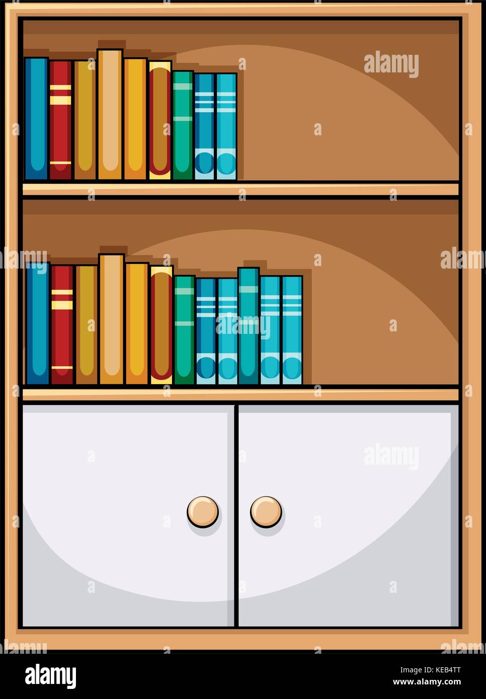 Close up bookshelf full of books Stock Vector Image & Art - Alamy