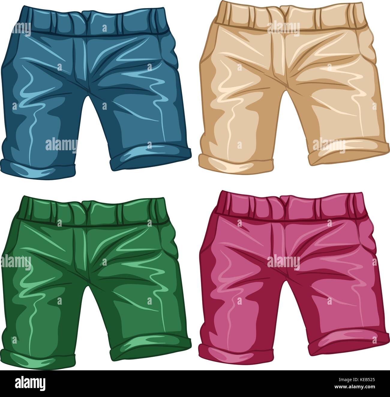 No shorts Stock Vector Images - Alamy