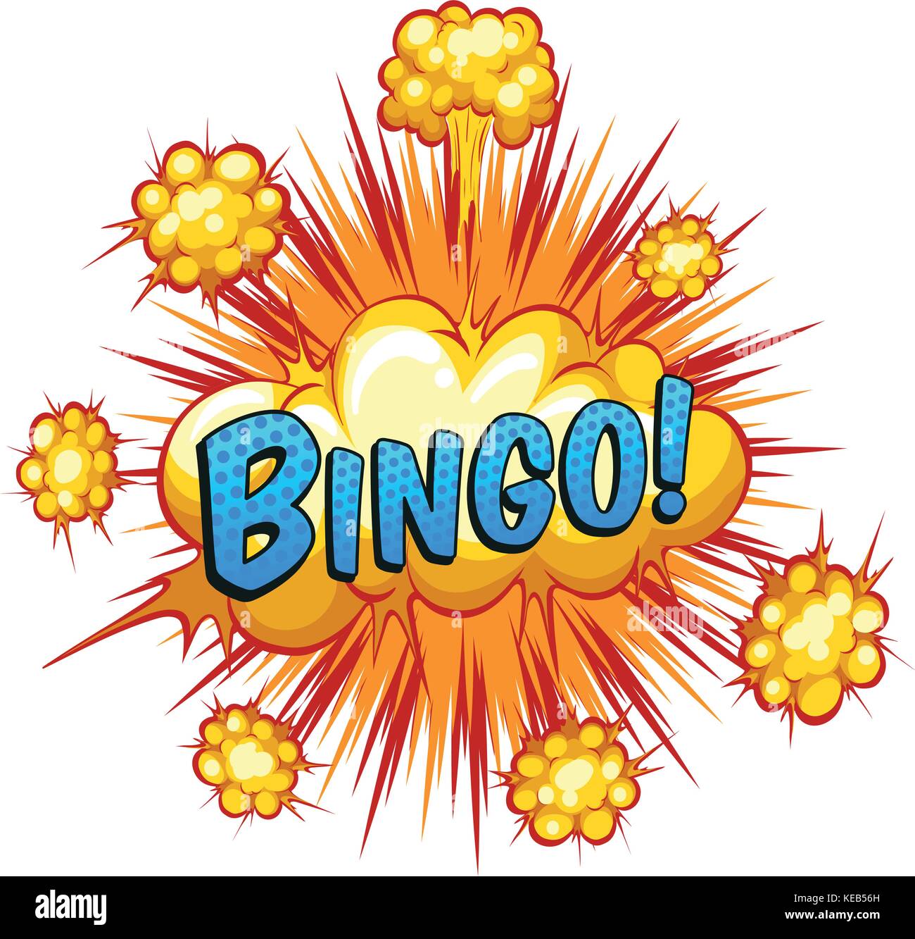 Word bingo with cloud explosion background Stock Vector Image & Art - Alamy