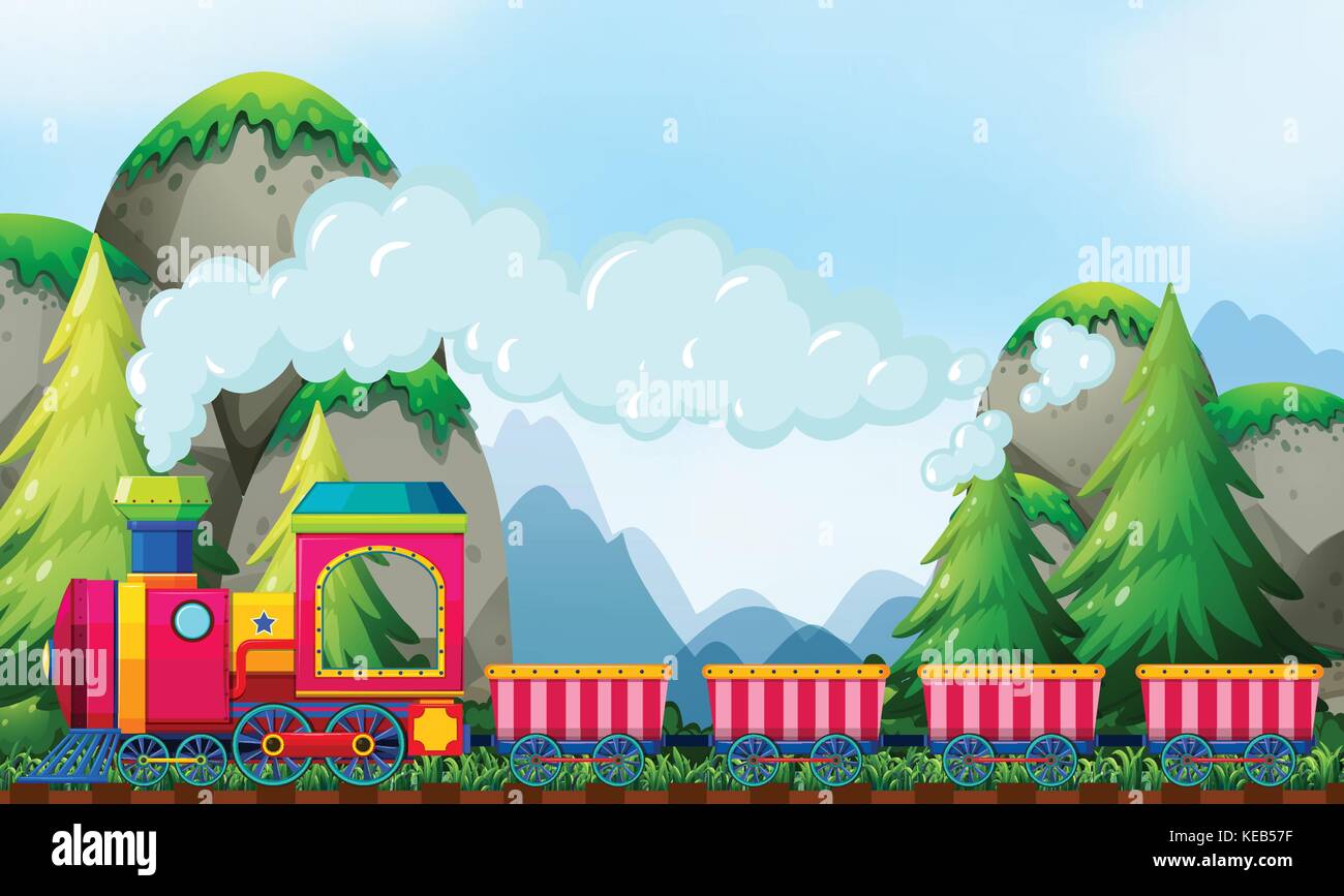Railway mountains Stock Vector Images - Alamy