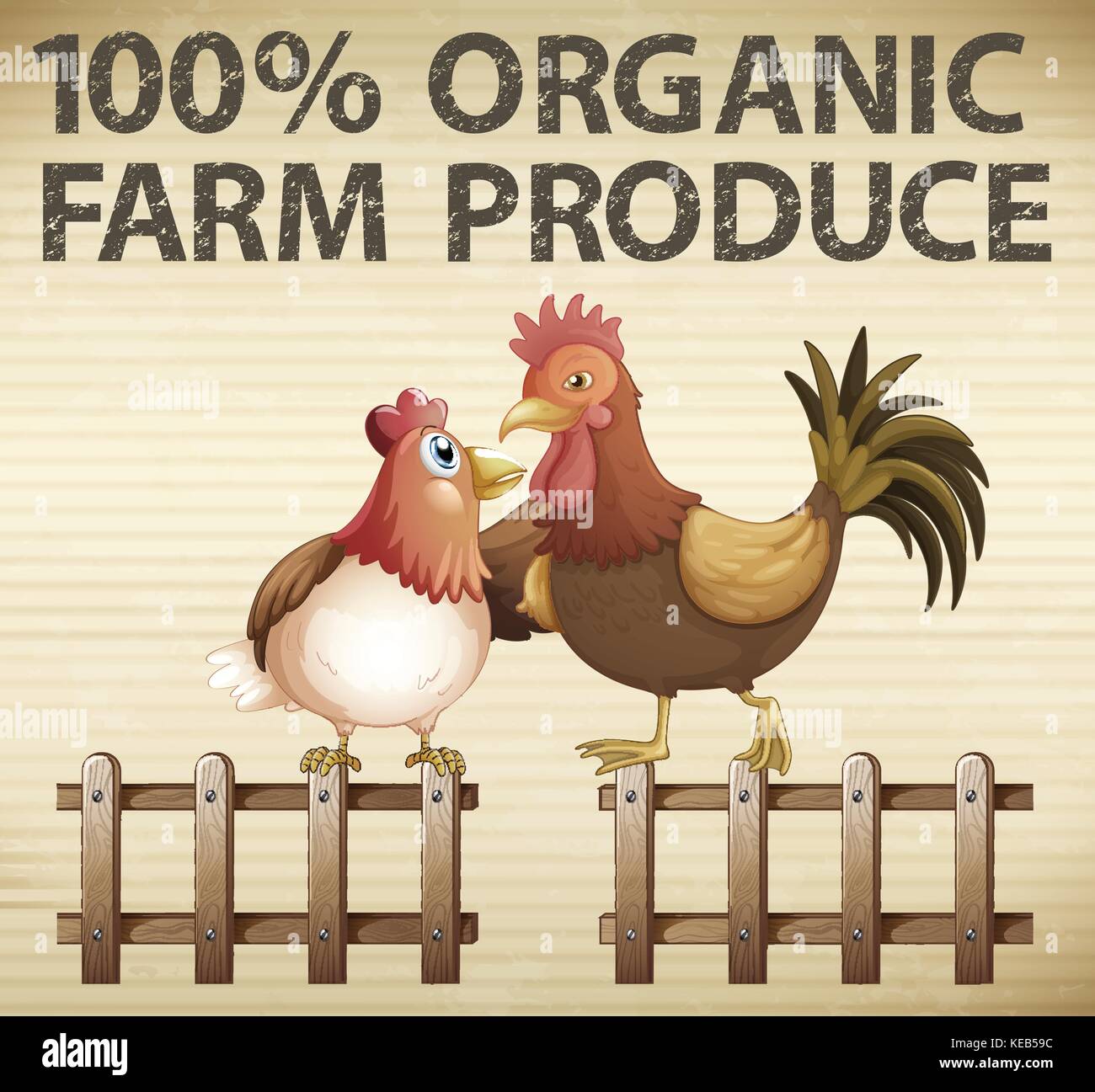 Chickens and organic farm products Stock Vector Image & Art - Alamy
