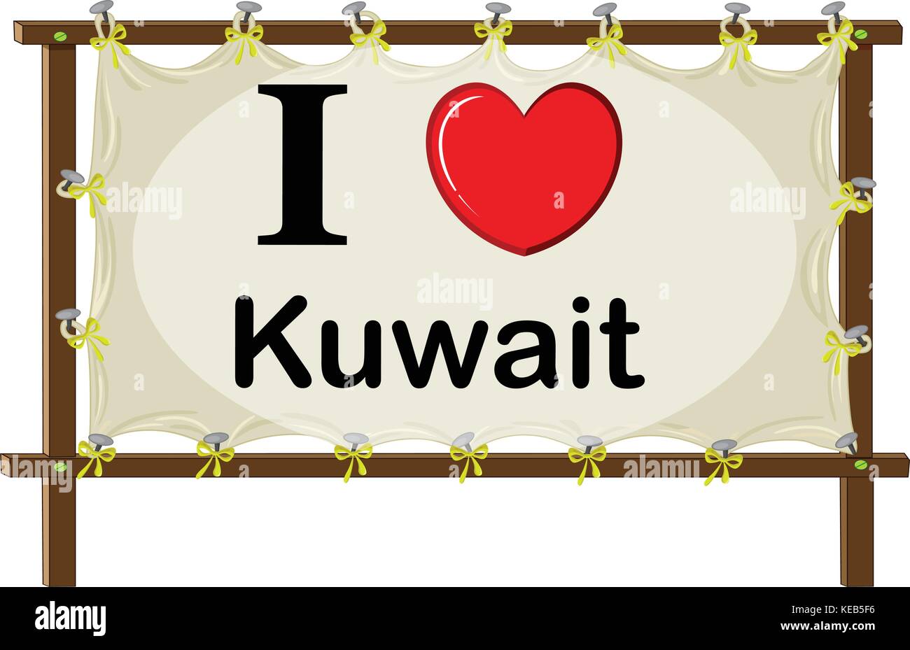 Love kuwait Stock Vector Images - Alamy