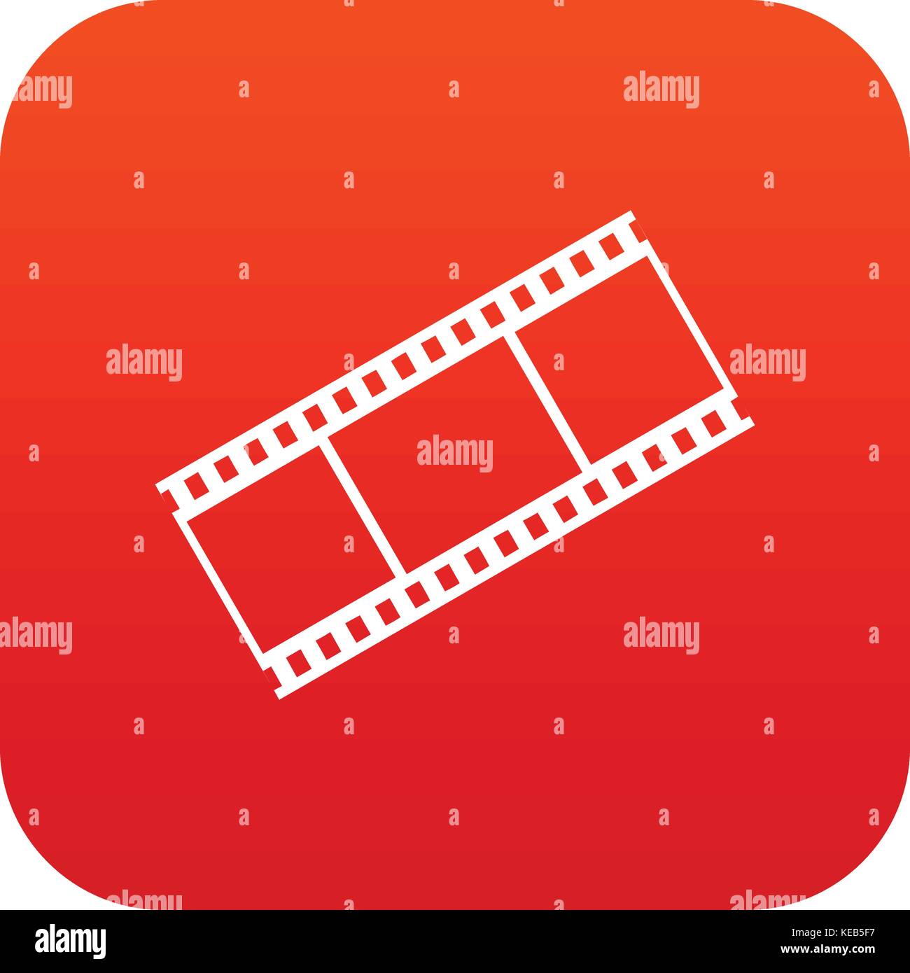 Film with frames icon digital red Stock Vector Image & Art - Alamy