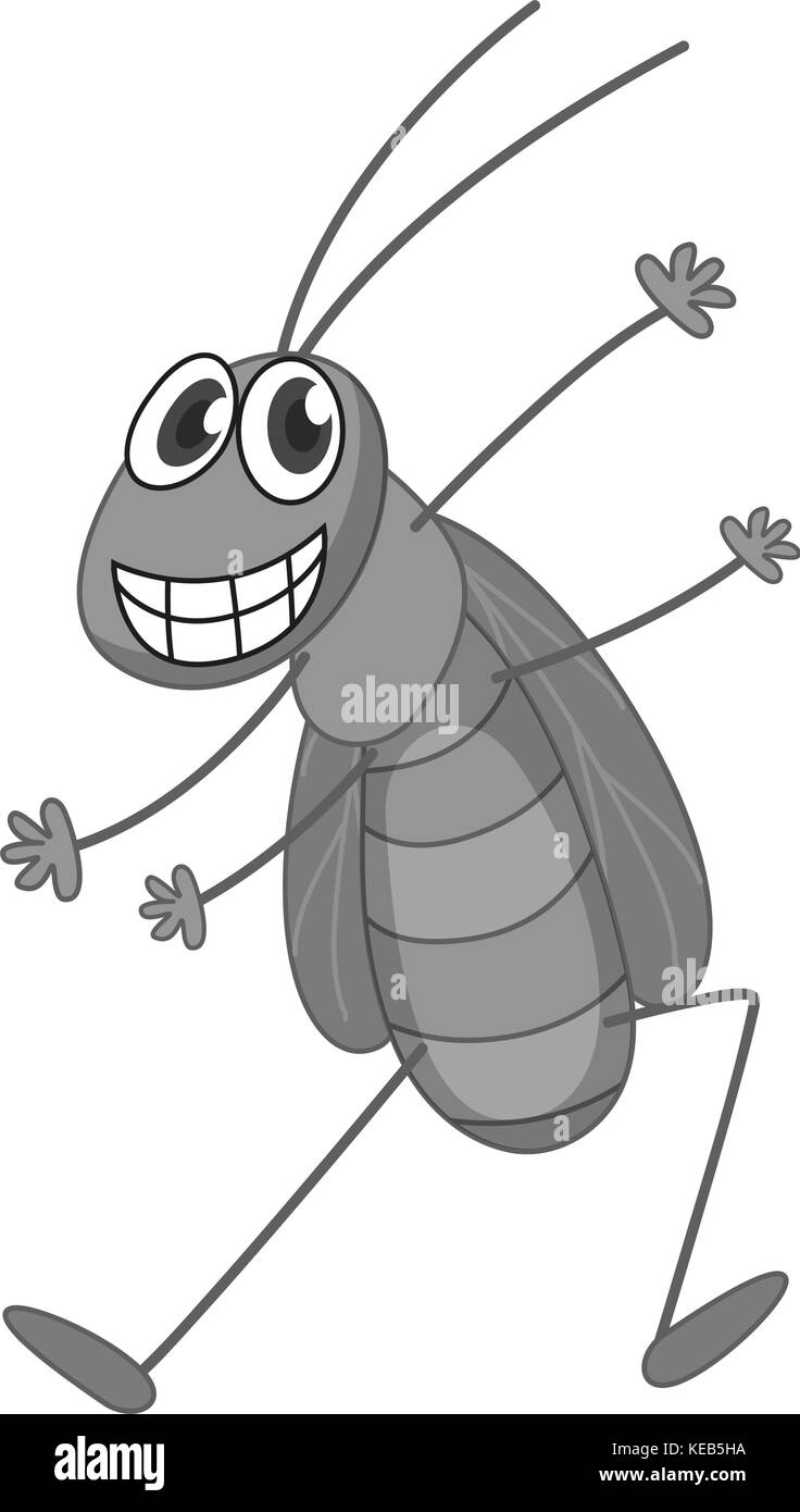 Closeup doodles happy fly smiling Stock Vector Image & Art - Alamy
