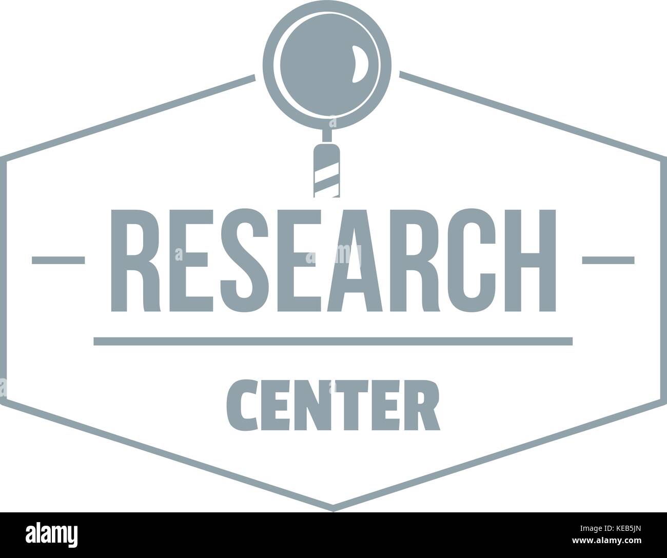 Research center logo, simple gray style Stock Vector Image & Art - Alamy