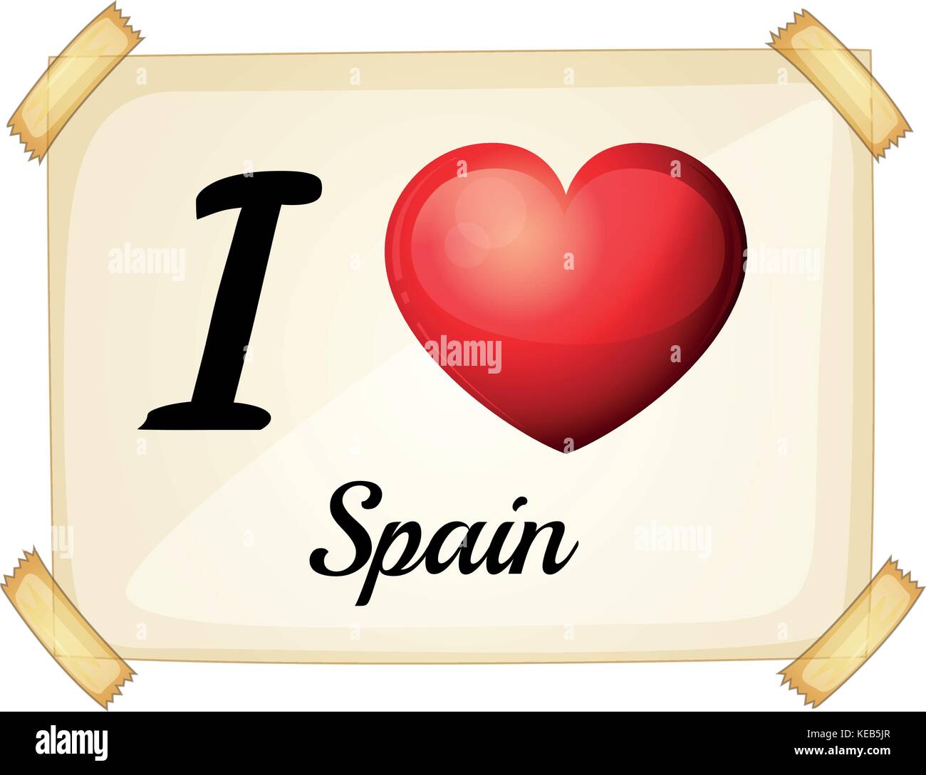 I love Spain posted on the wall Stock Vector Image & Art - Alamy