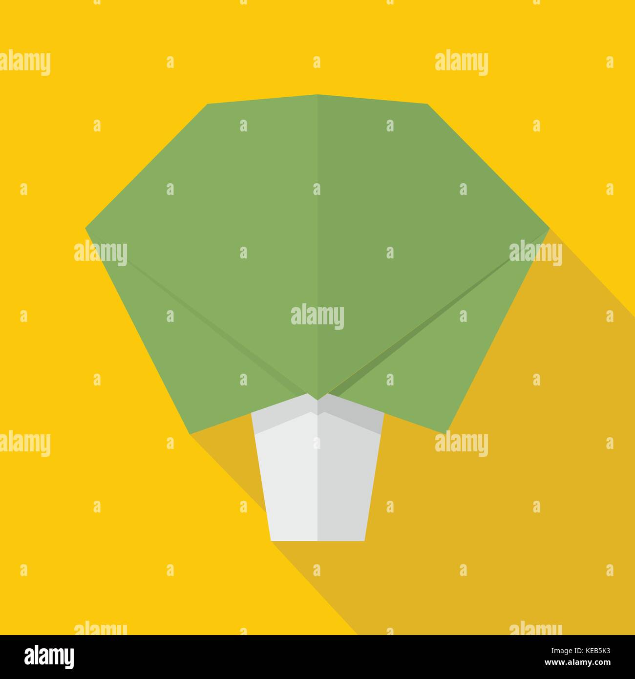Origami broccoli icon, flat style Stock Vector Image & Art - Alamy