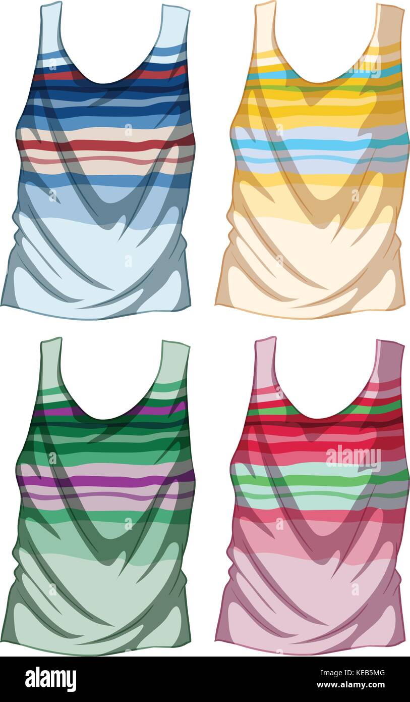 Four design of singlets Stock Vector Image & Art - Alamy