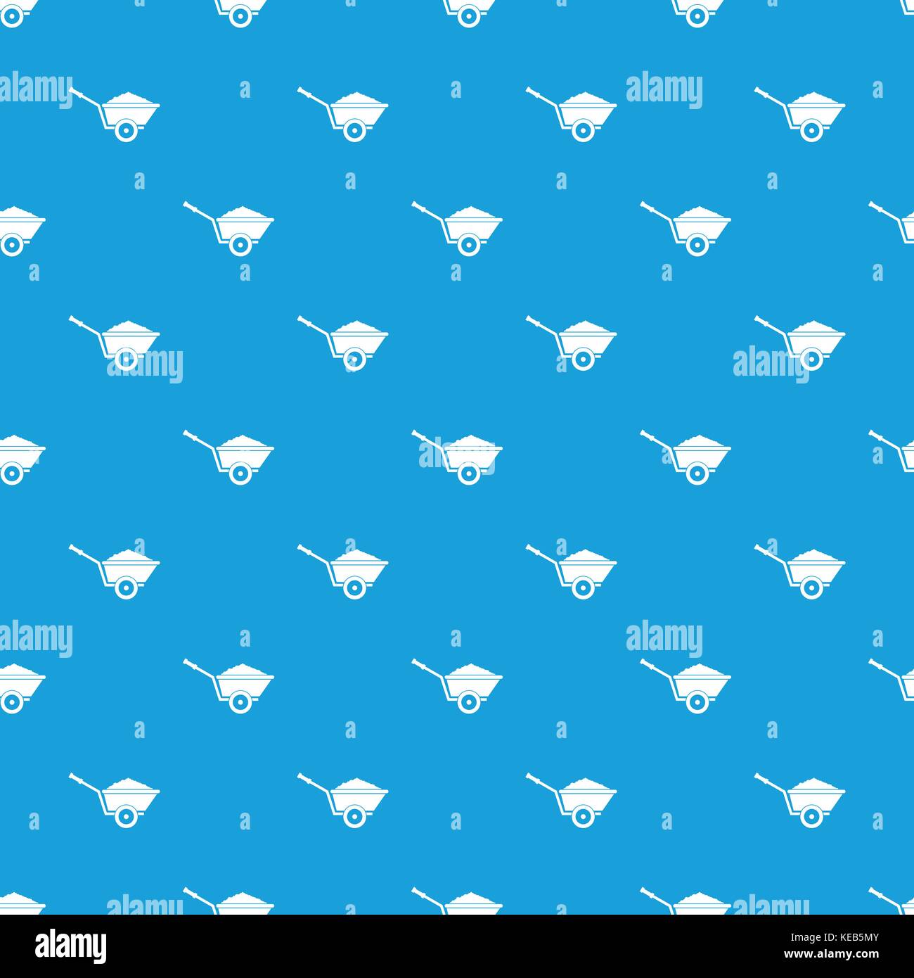 Garden wheelbarrow pattern seamless blue Stock Vector Image & Art - Alamy