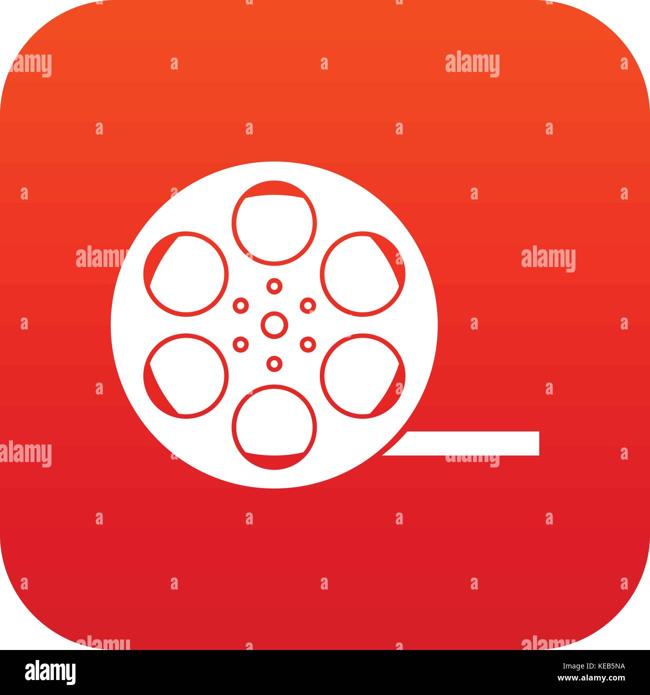 Film icon digital red Stock Vector Image & Art - Alamy