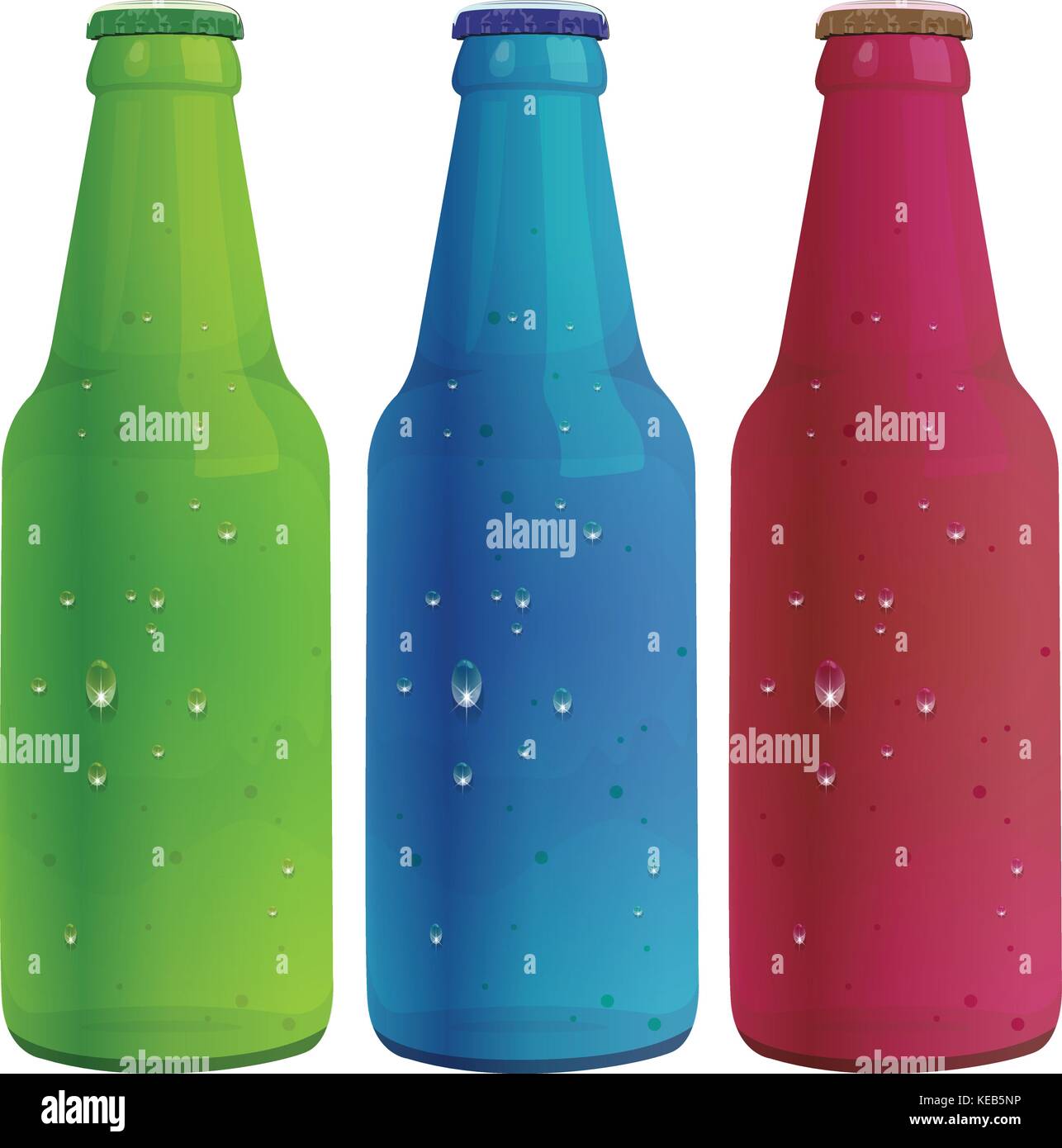 Bottles water juice on Stock Vector Images - Alamy