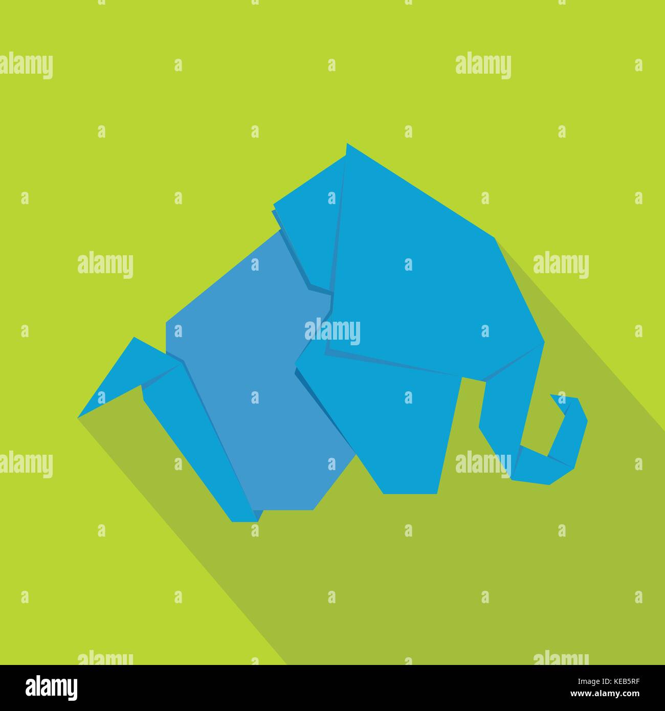 Origami elephant icon, flat style Stock Vector Image & Art - Alamy