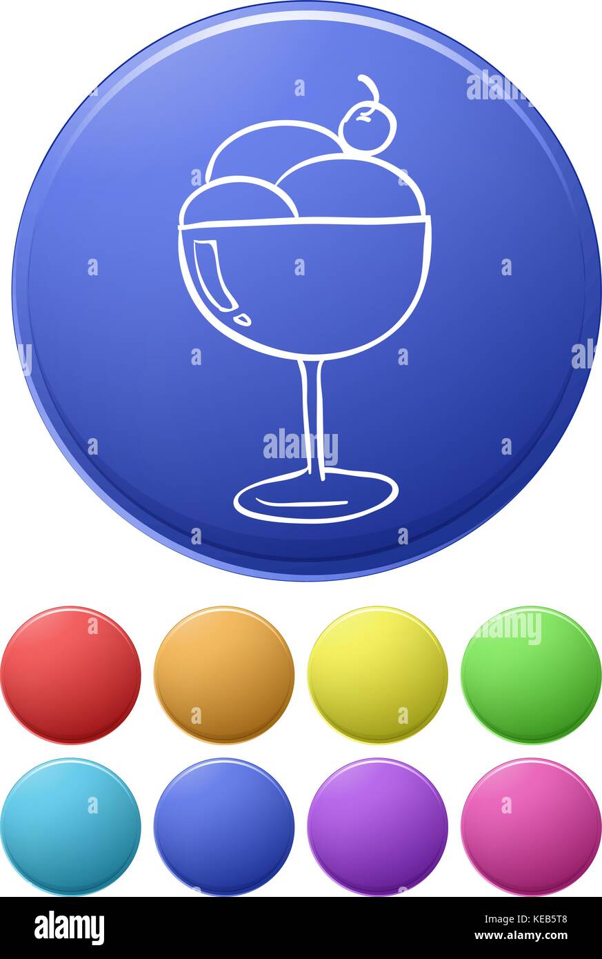 Illustration of different color icons Stock Vector Image & Art - Alamy