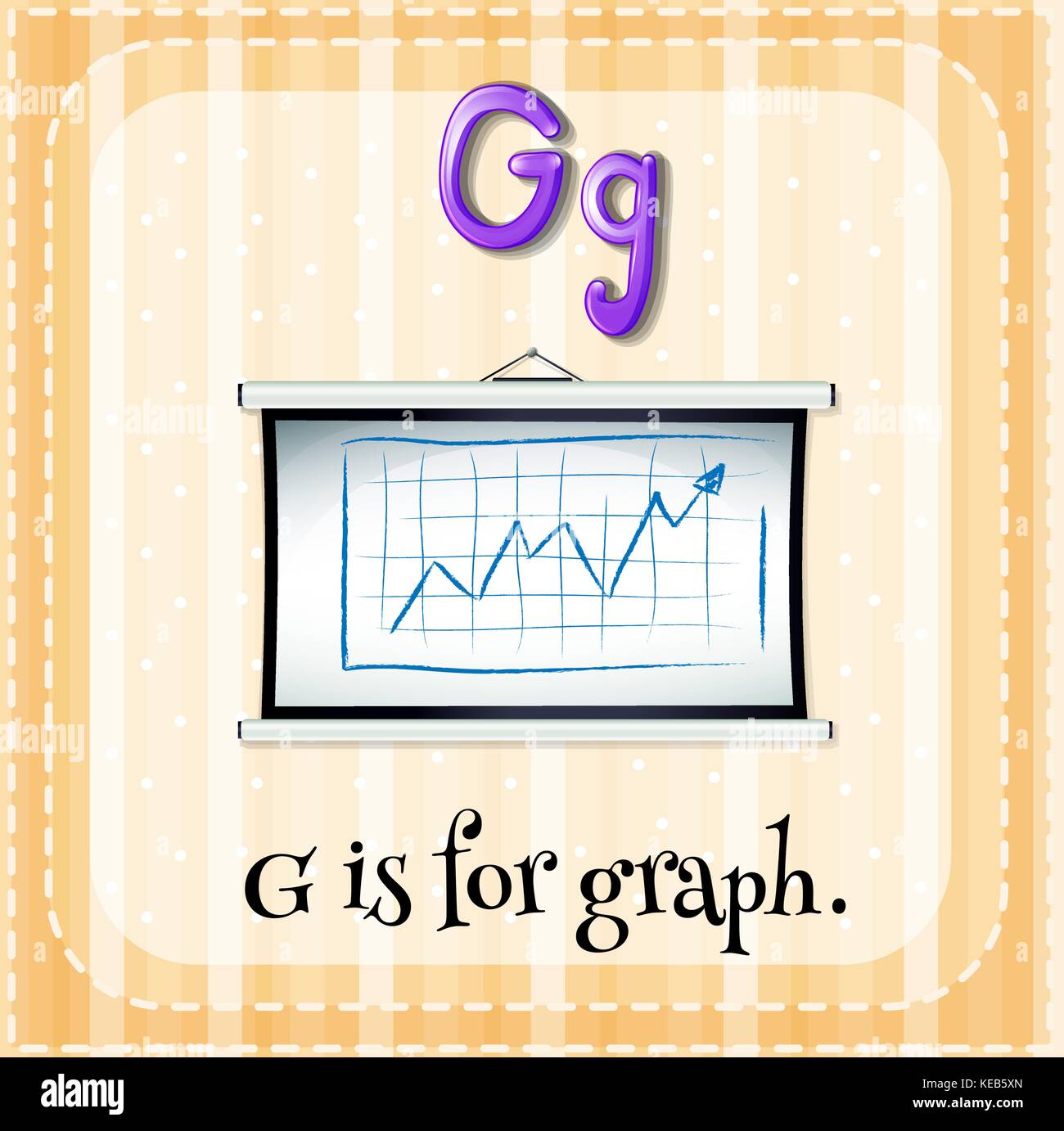 Flashcard letter G is for graph Stock Vector Image & Art - Alamy