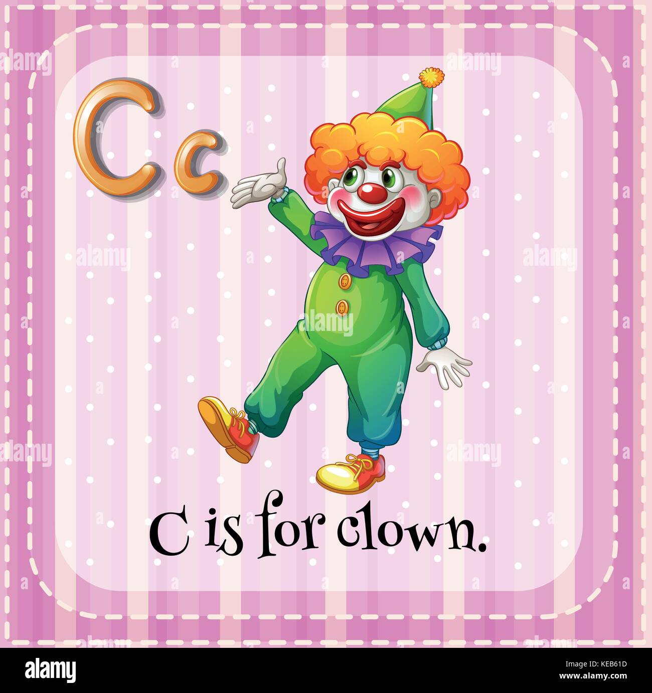 C is for clown Stock Vector Image & Art - Alamy