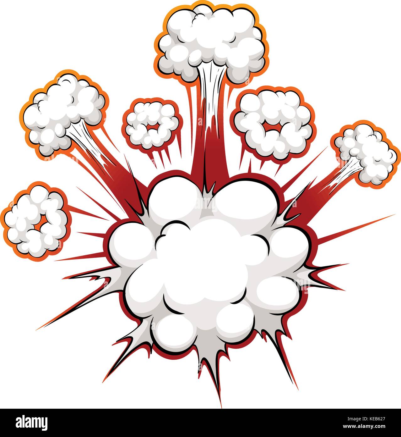 Close up white clouds explosion Stock Vector Image & Art - Alamy