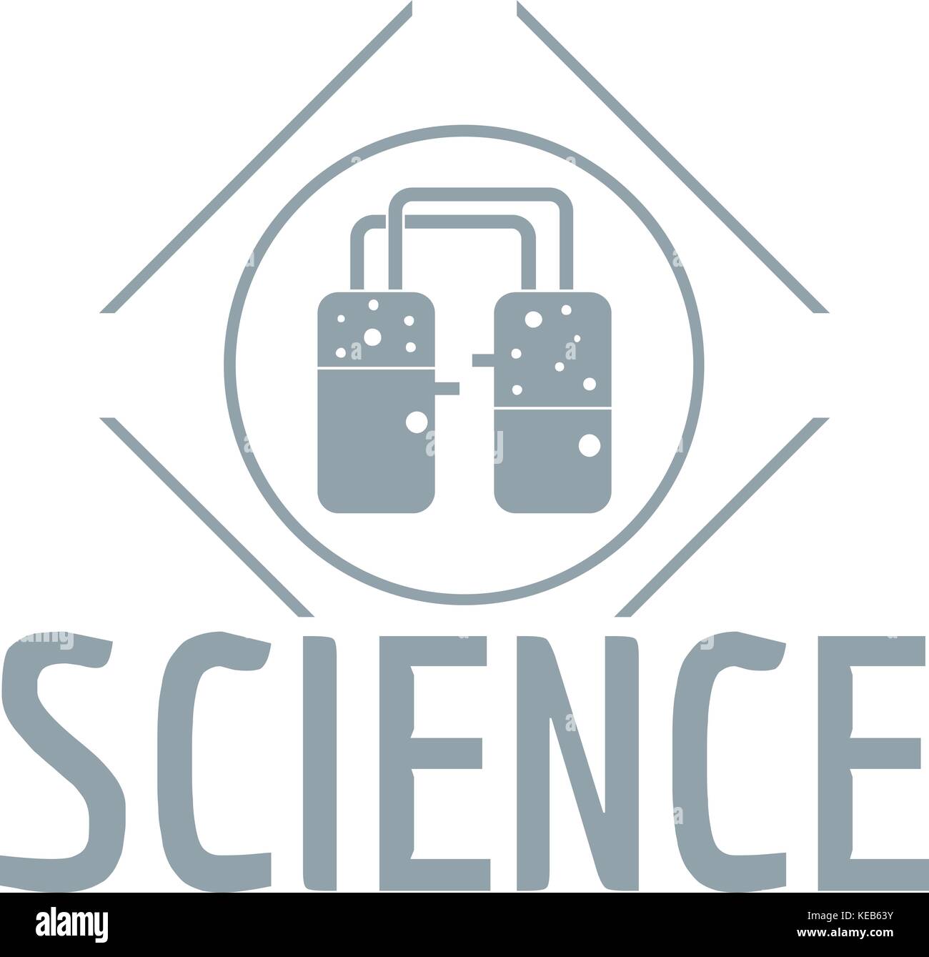 Experiment center logo, simple gray style Stock Vector Image & Art - Alamy