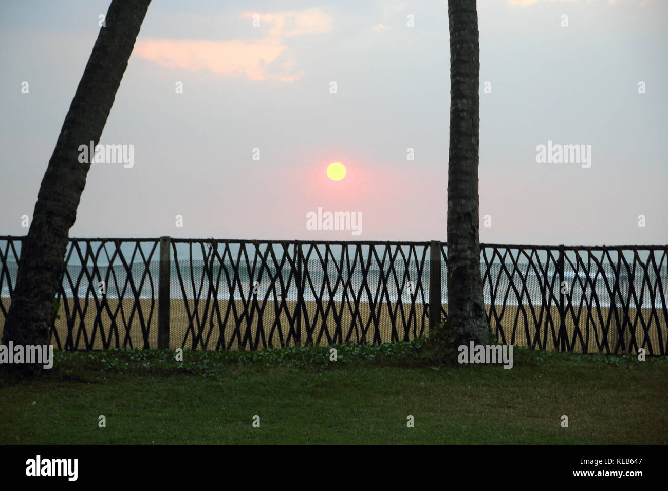 Wadduwa Western Province Sri Lanka Beach At Sunset Stock Photo - Alamy
