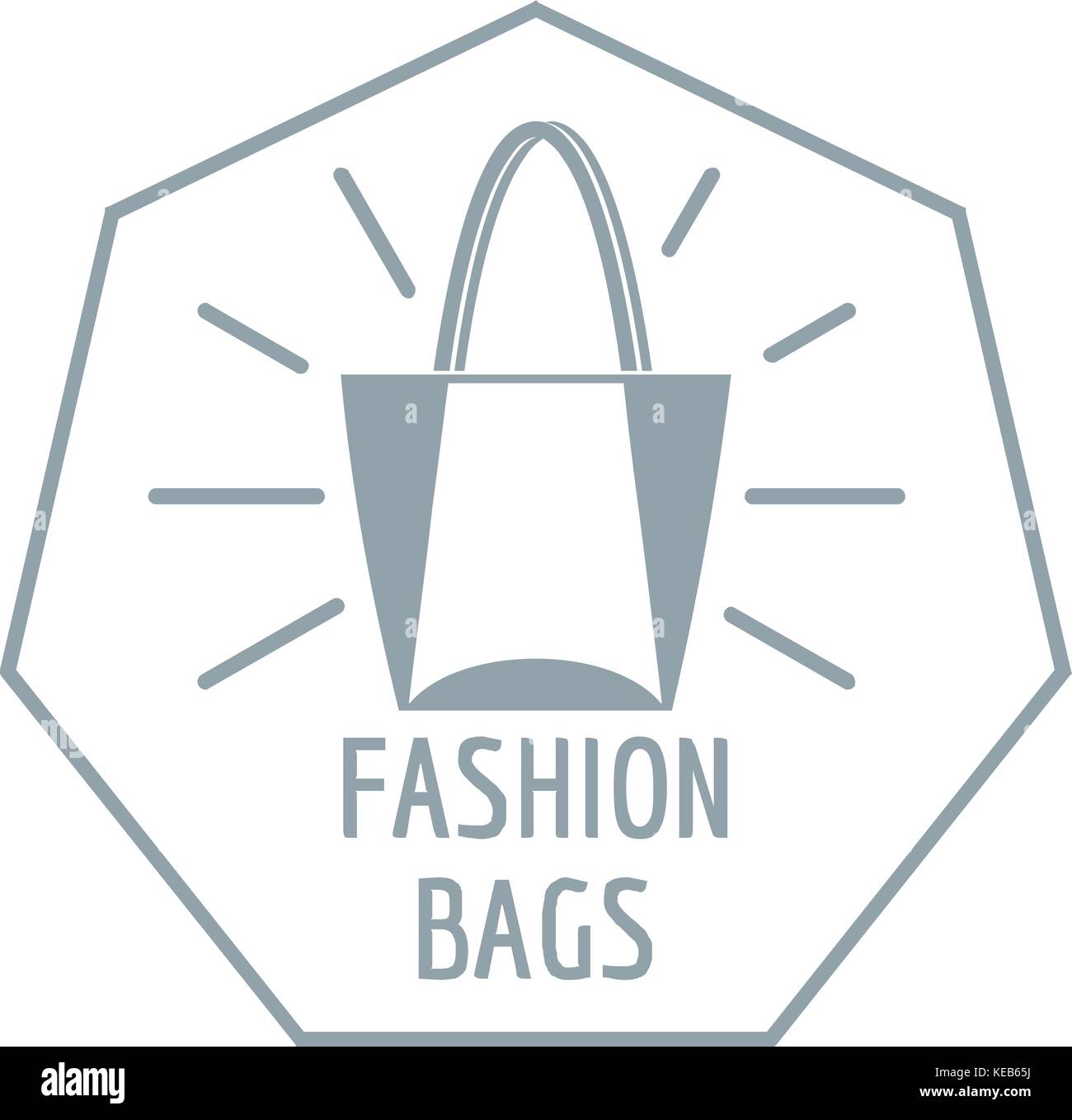 Fashion bags logo, simple gray style Stock Vector Image & Art - Alamy