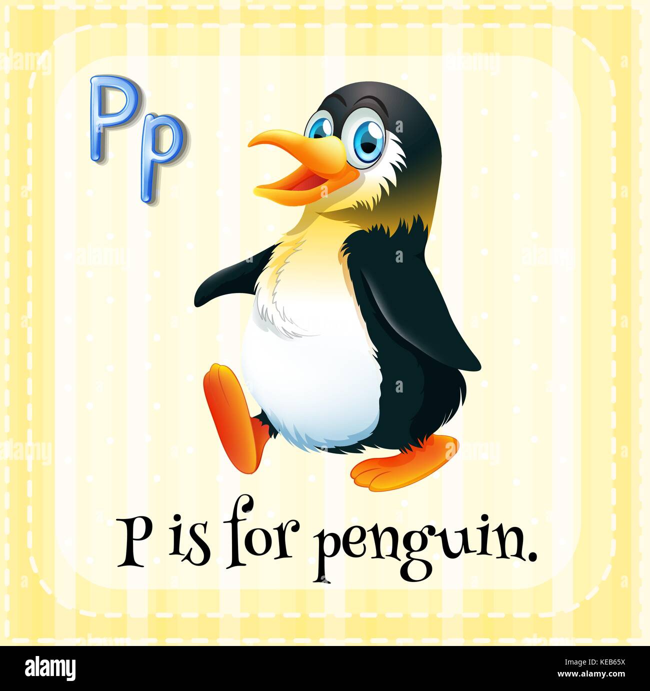 Flashcard letter P is for penguin Stock Vector Image & Art - Alamy