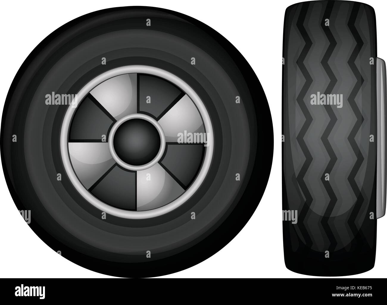 Front side closeup view Stock Vector Images - Alamy