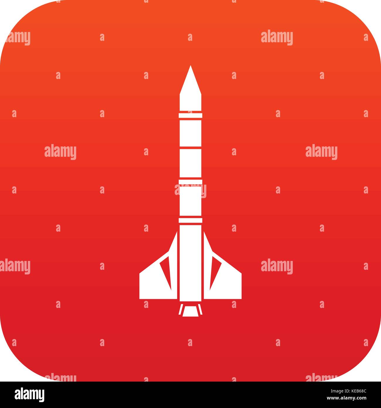 Atomic rocket icon digital red Stock Vector Image & Art - Alamy