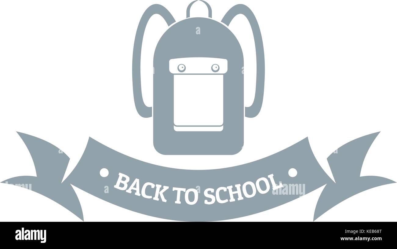 School bags logo, simple gray style Stock Vector Image & Art - Alamy