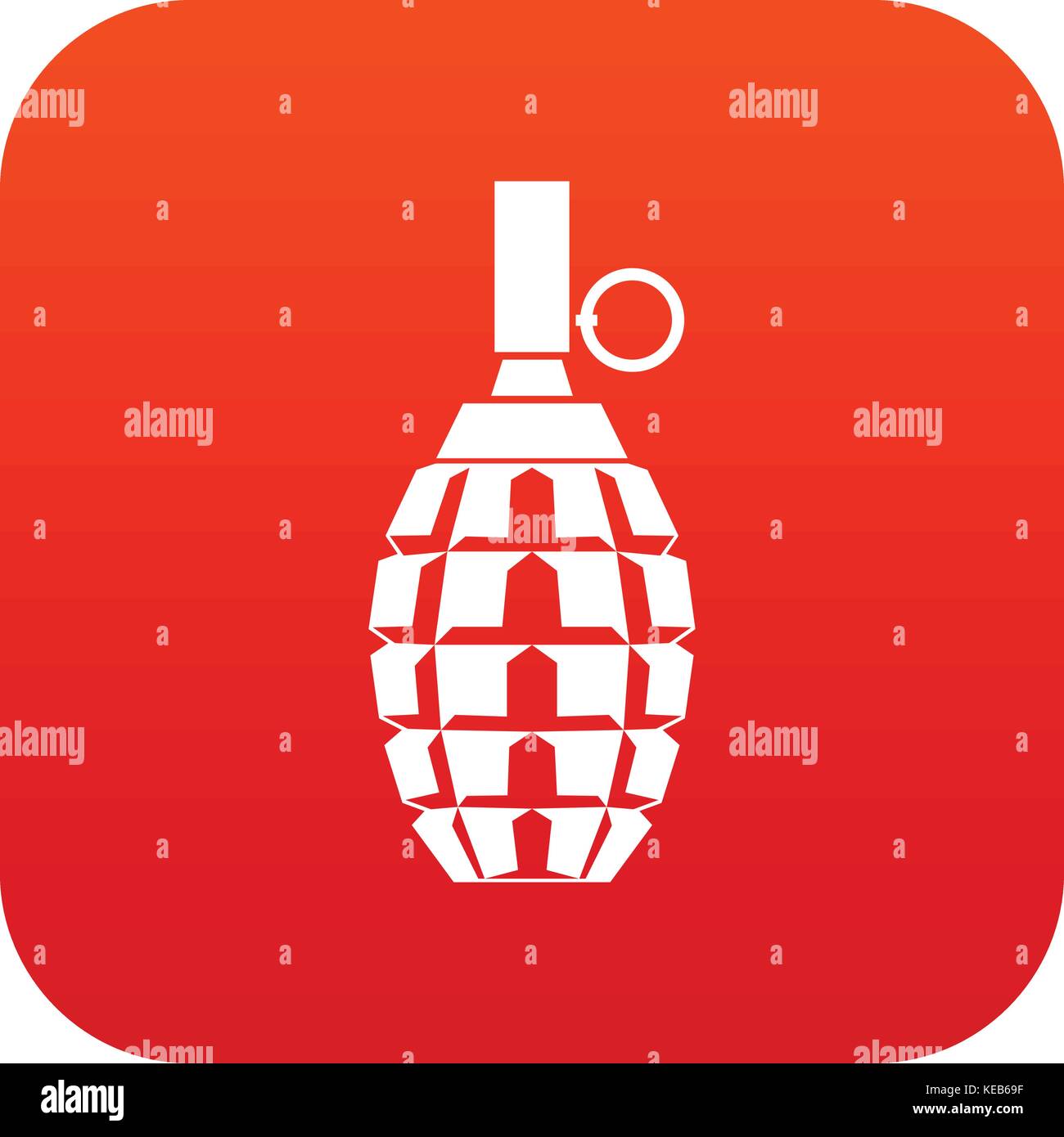 Grenade icon digital red Stock Vector Image & Art - Alamy