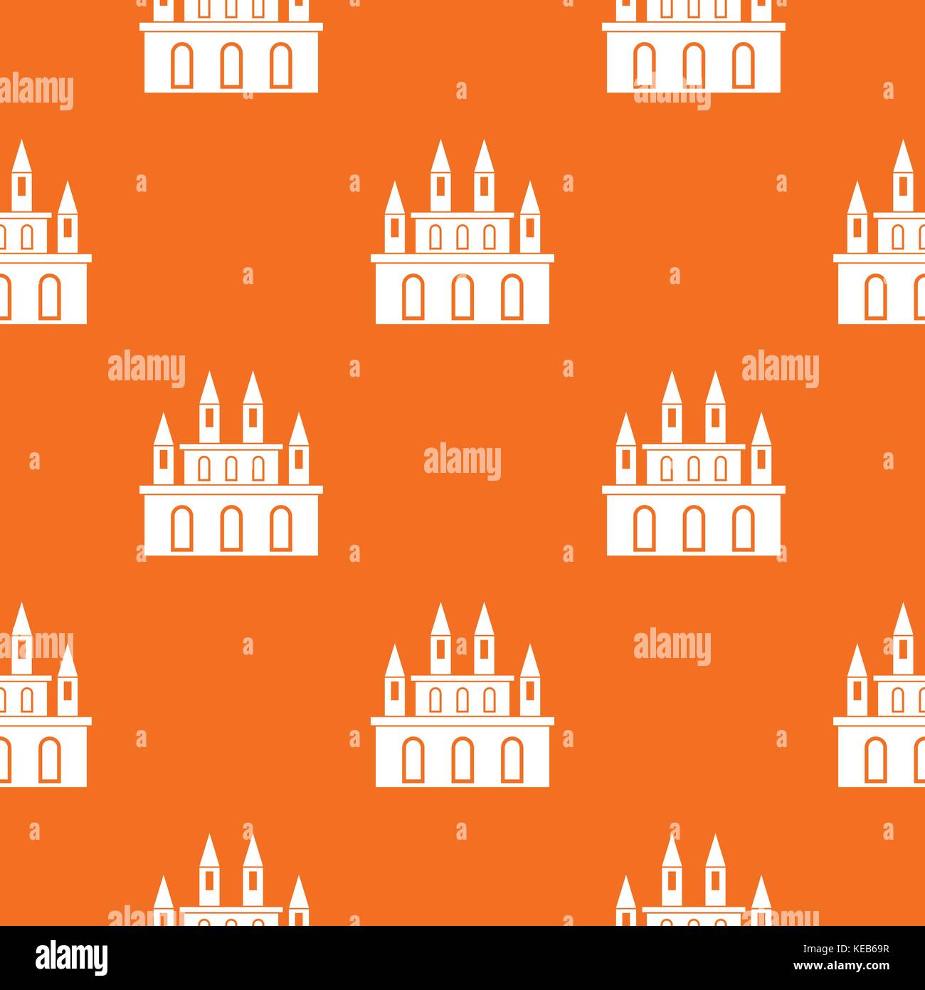 Medieval castle pattern seamless Stock Vector Image & Art - Alamy