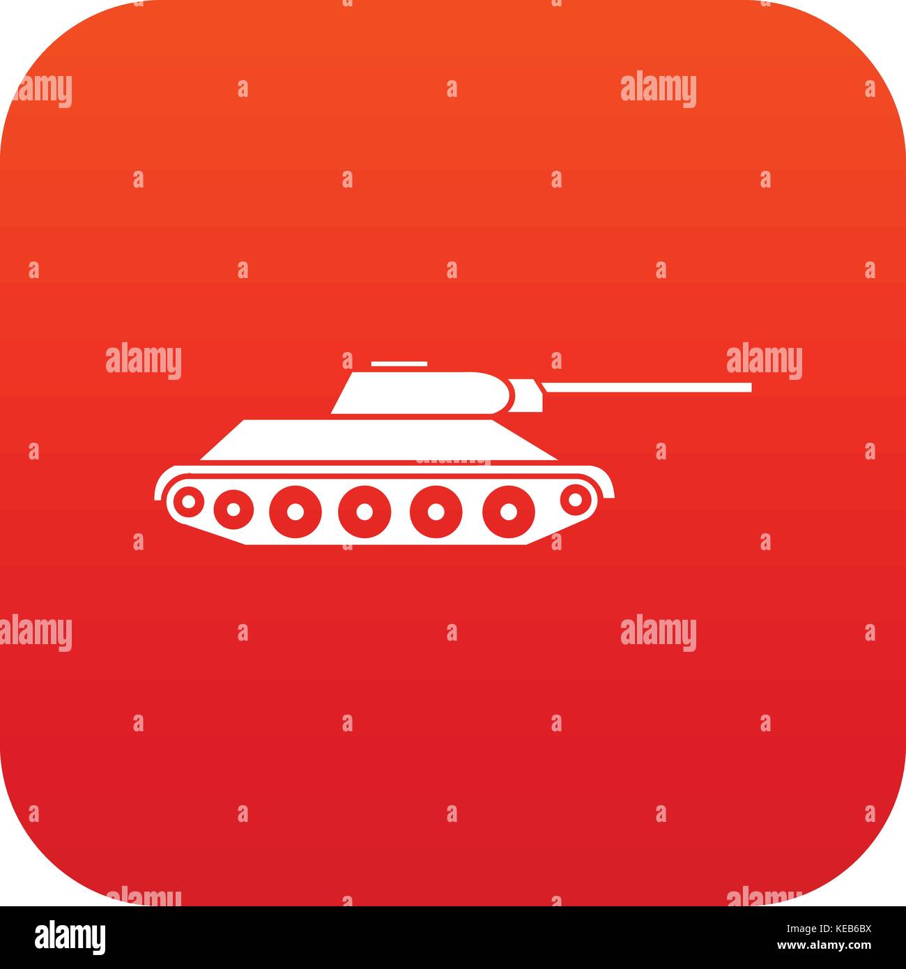 Tank icon digital red Stock Vector Image & Art - Alamy