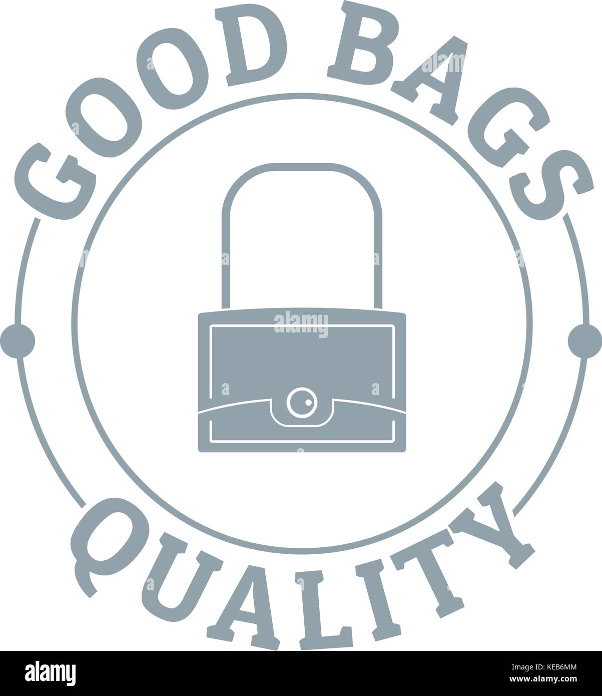 Quality bags logo, simple gray style Stock Vector Image & Art - Alamy