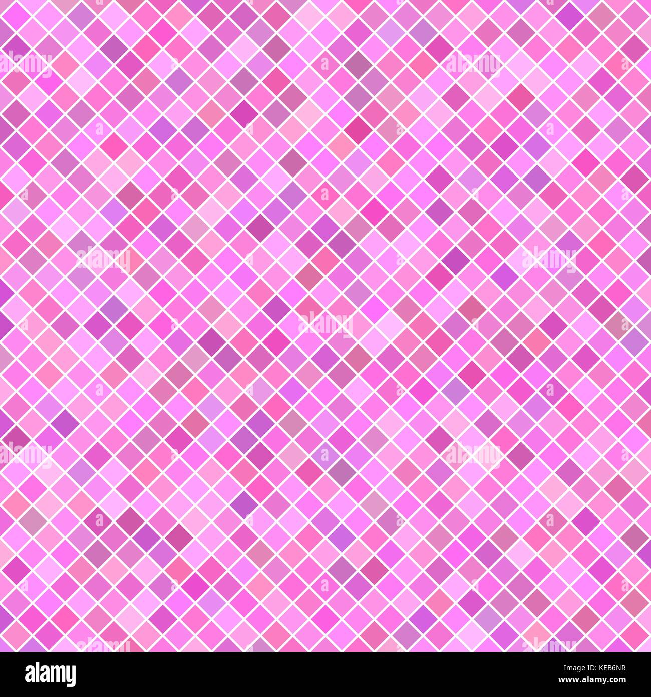 Abstract square pattern background - vector graphic design from diagonal squares in pink tones ...