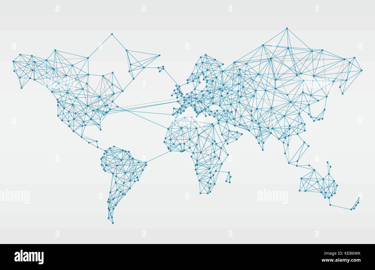 Abstract Telecommunication World Map Stock Vector Image And Art Alamy