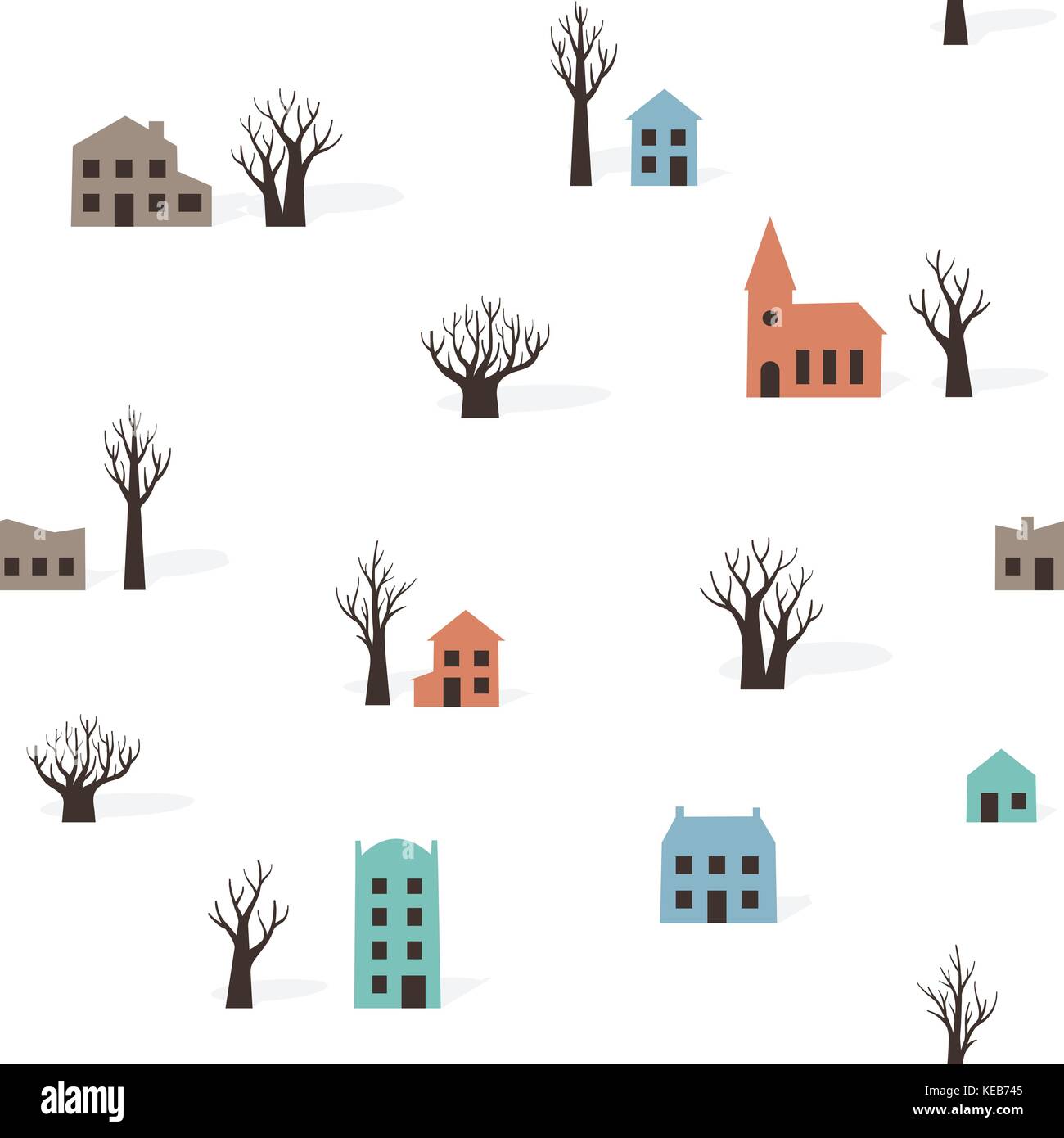 Village square church Stock Vector Images - Alamy