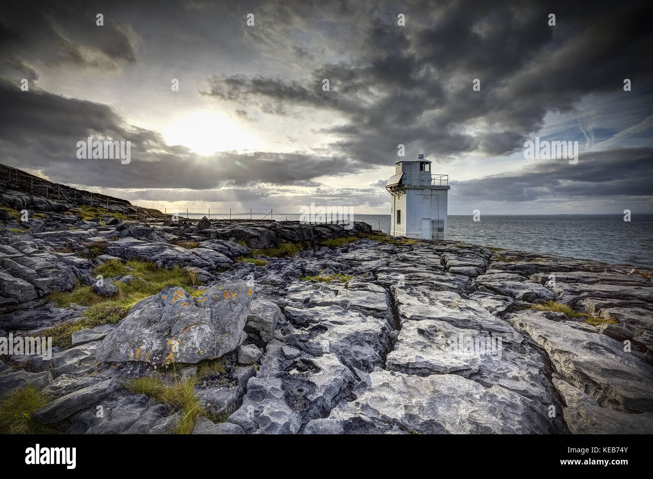 Black Head lighthouse, the burren, co clare, ireland Stock Photo - Alamy