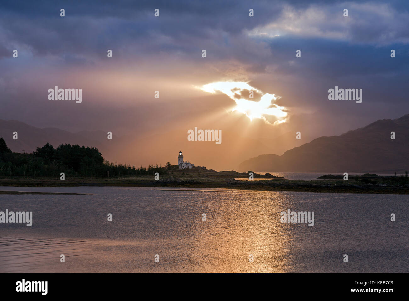 Isleornsay lighthouse hi-res stock photography and images - Alamy
